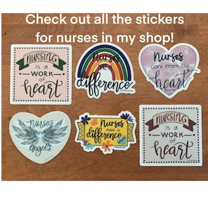 Nurses Make A Difference Rainbow Sticker - Etsy