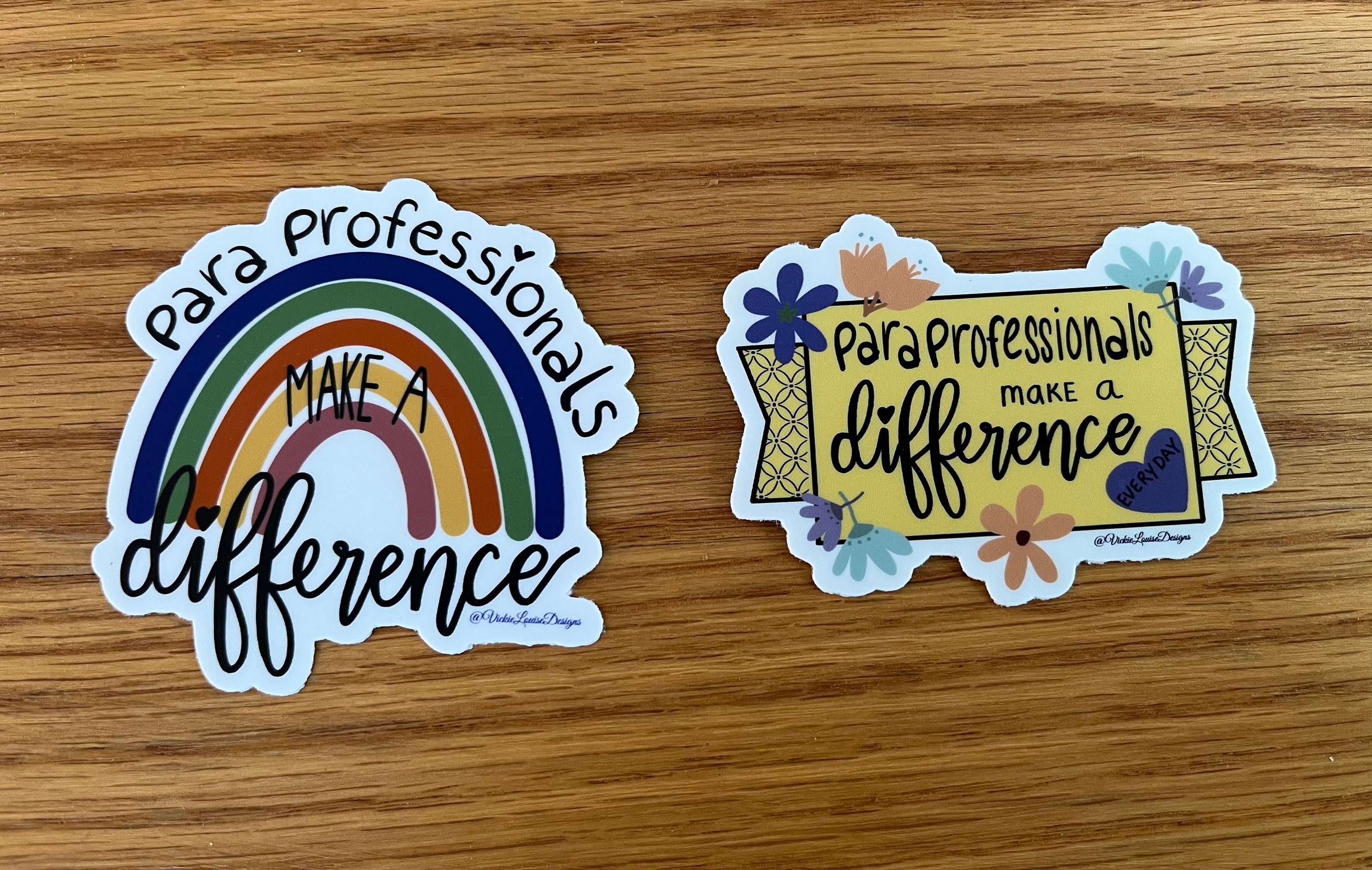 Paraprofessionals Make A Difference Rainbow Sticker - Etsy