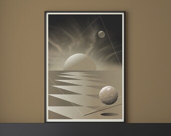 Saturn as Seen From Titan - Etsy