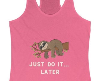 Sloth Tank Top | Etsy