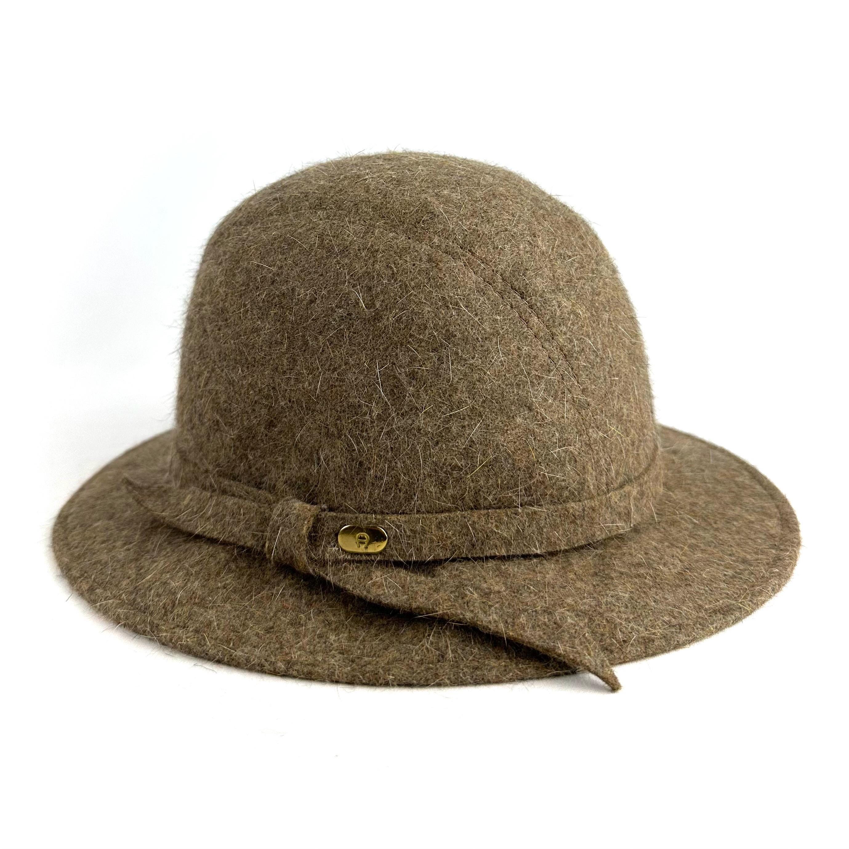 Vintage Wool Alpine Hunting Hat Feather Trim Bavarian German Tyrolean ...