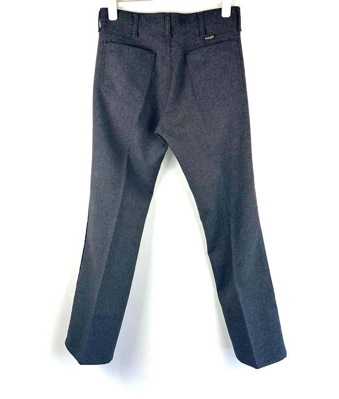 Vintage 1970’s Wrangler Men’s Regular Fit Dress Pants in Dark Grey ...