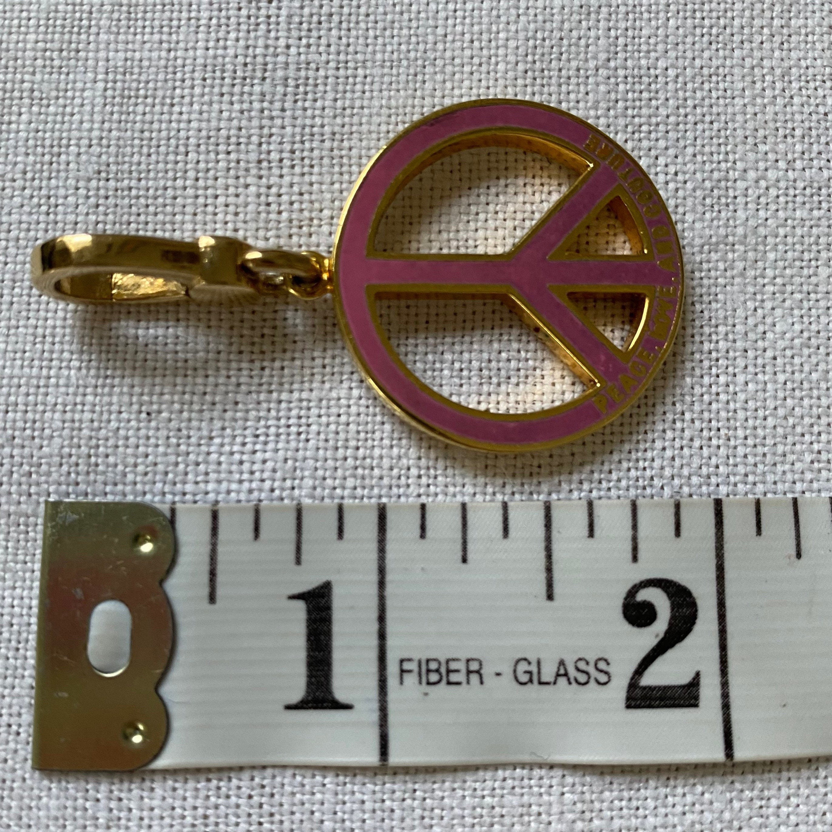 Vintage Juicy Couture Crystal Peace Sign Charm Reversible - Etsy