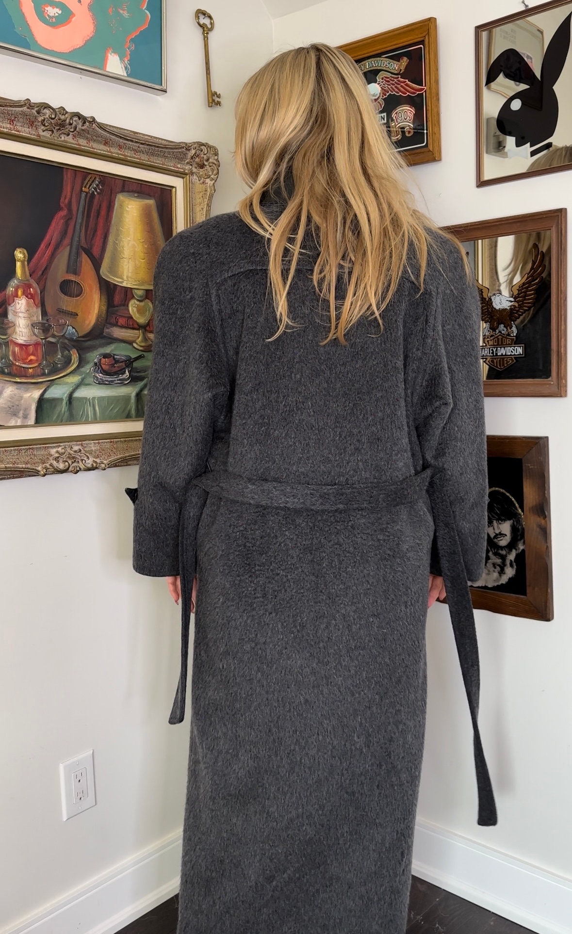 Vintage 1970s 1980s Wool Mohair Floor Length Duster - Etsy