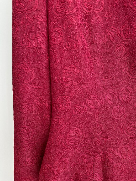 Vintage Raspberry Pink Satin Formal Top with Sweethea… - Gem