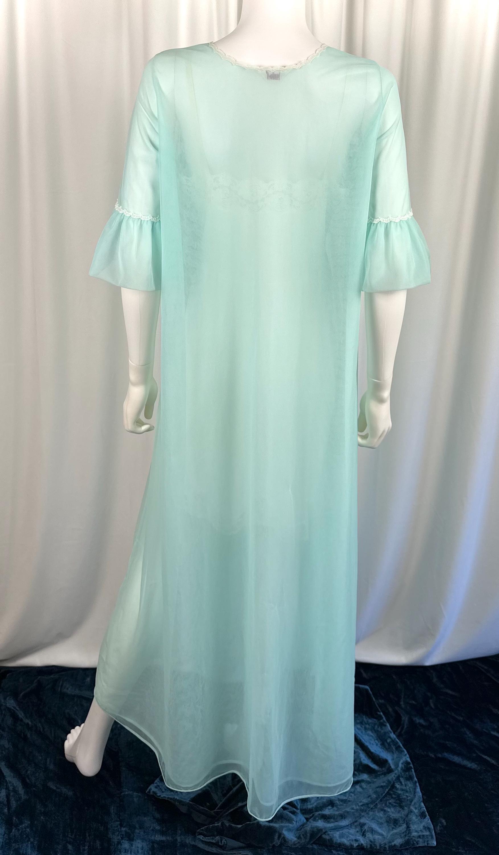 Vintage 1950’s 1960’s Slumber Suzy Dreamwear Nylon Chiffon Sheer Floor ...