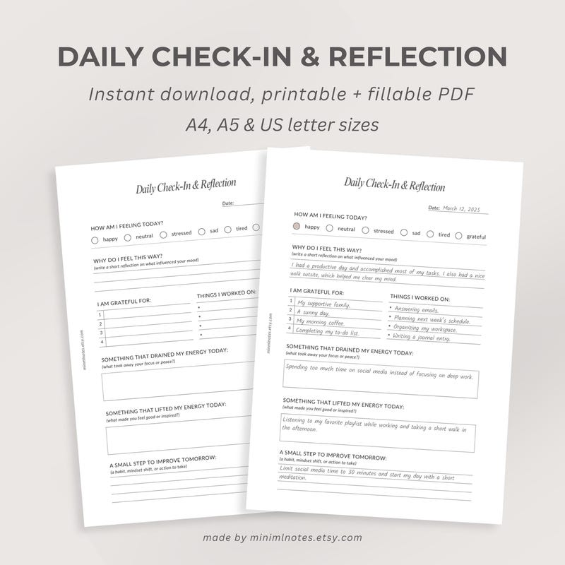 Réflexion us letter - Etsy.de