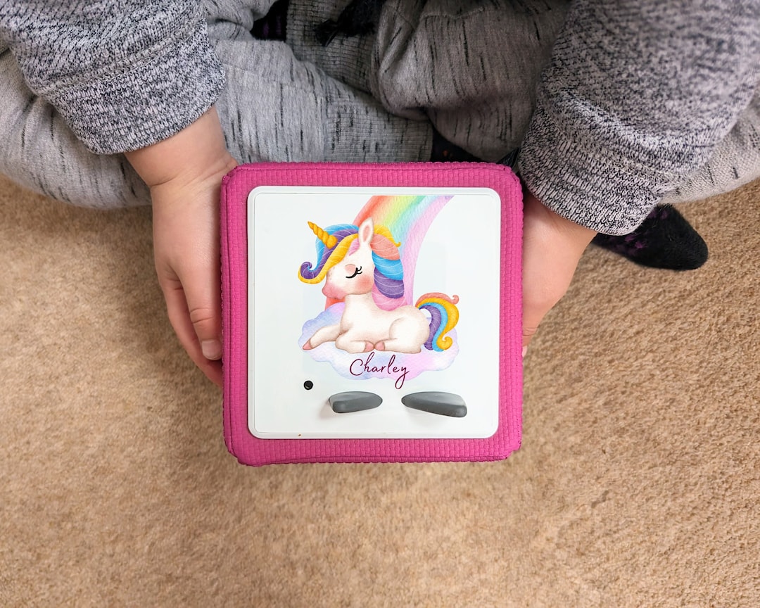 Personalised Tonie Box Topper Unicorn Rainbow Cloud and Name Protective ...