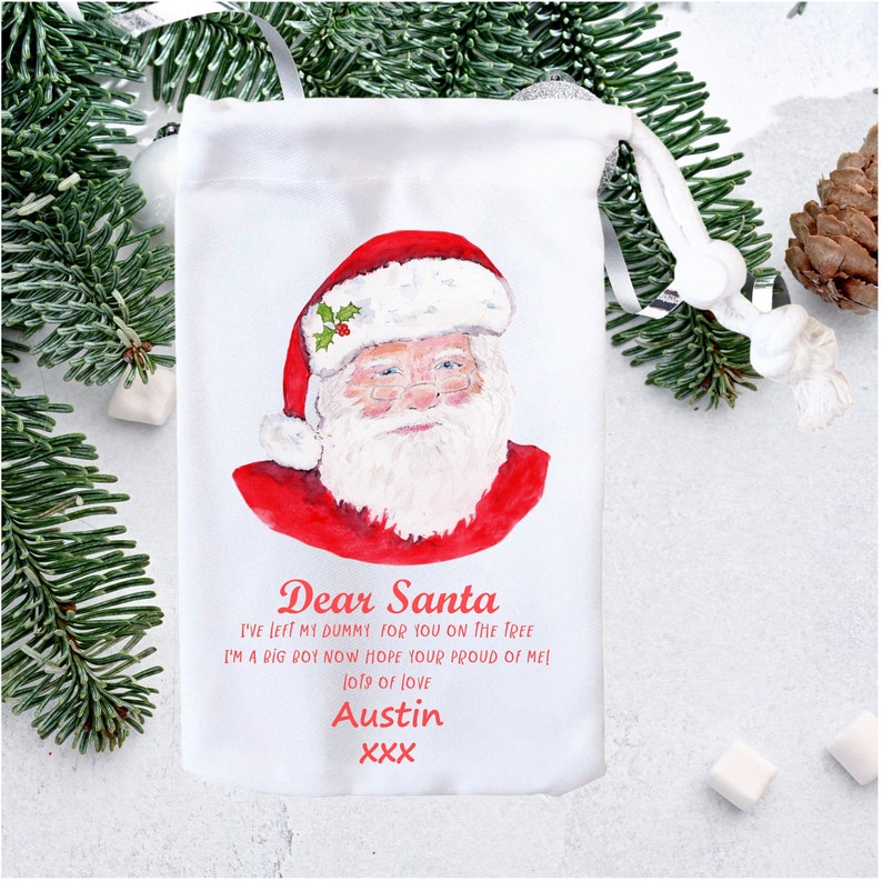 Personalised Dummies for Santa Bag Small Dummy Bag Dummy for - Etsy UK