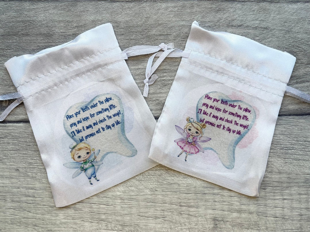 Personalised Tooth Fairy Bags, Boys Tooth Fairy Bag, Girl Tooth Fairy ...