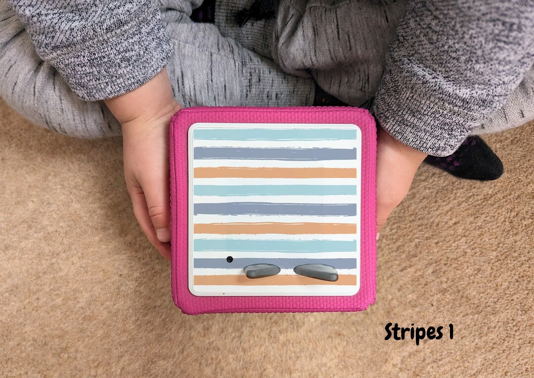 Tonie Box Topper Multi Coloured Stripes Protective Vinyl Topper Sticker ...
