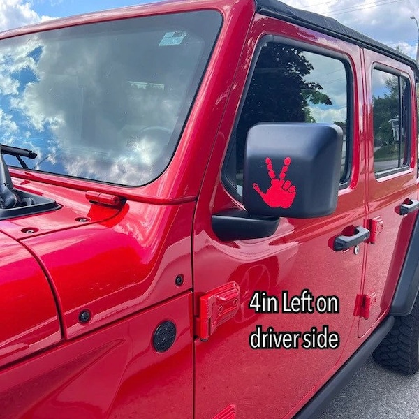 Jeep Wave Sticker - Etsy