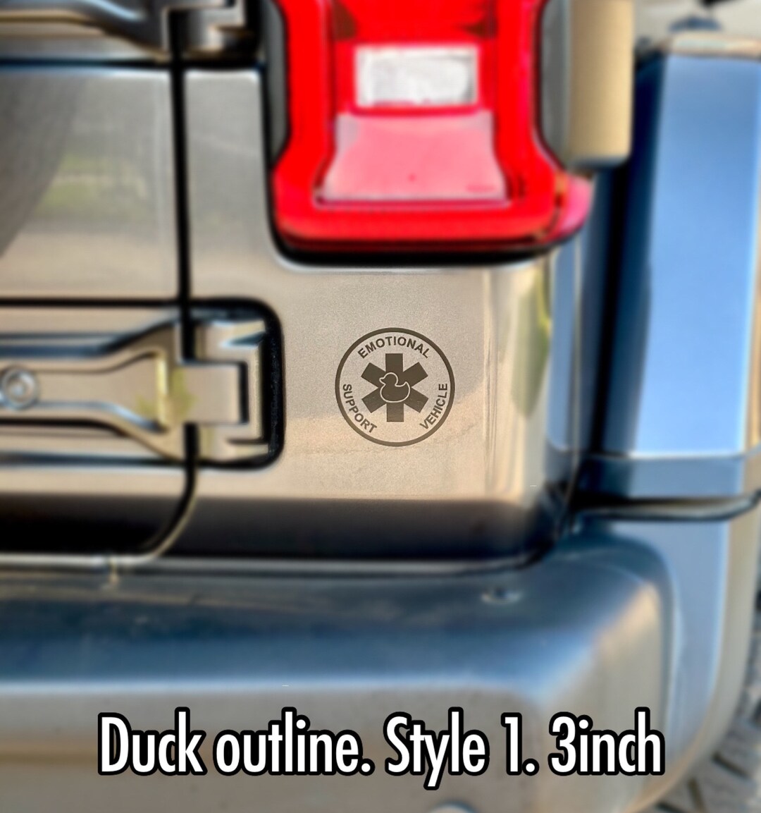 Emotional Support Vehicle Decal ESV Decal Vinyl Sticker - Etsy