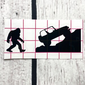 T-rex Sasquatch off Road Vehicle Decal Single or Set | Easter Egg ...