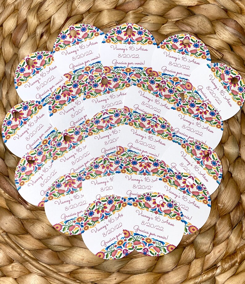 Mexican Party Favor Tags Mercado Gift Tag Mexican Favor - Etsy