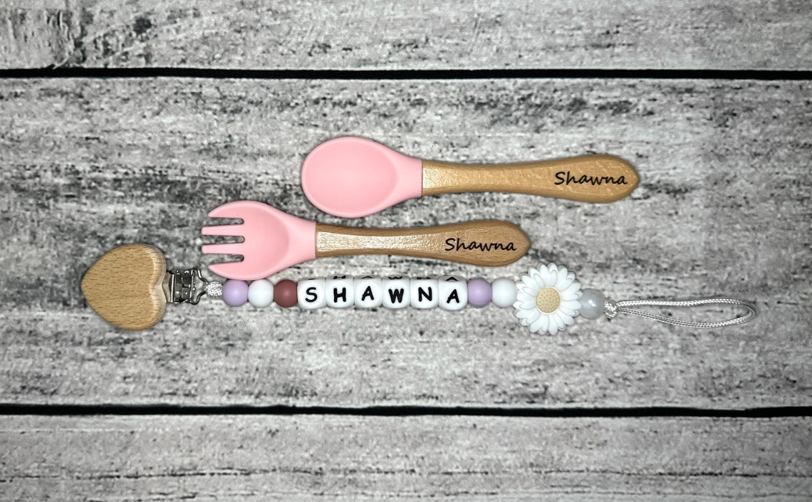 Personalized Engraved Baby Spoon and Fork Single or Set - Etsy