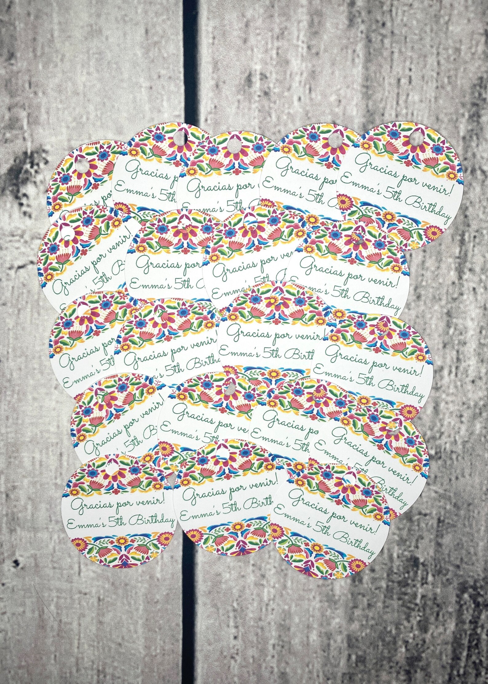 Mexican Party Favor Tags Mercado Gift Tag Mexican Favor - Etsy