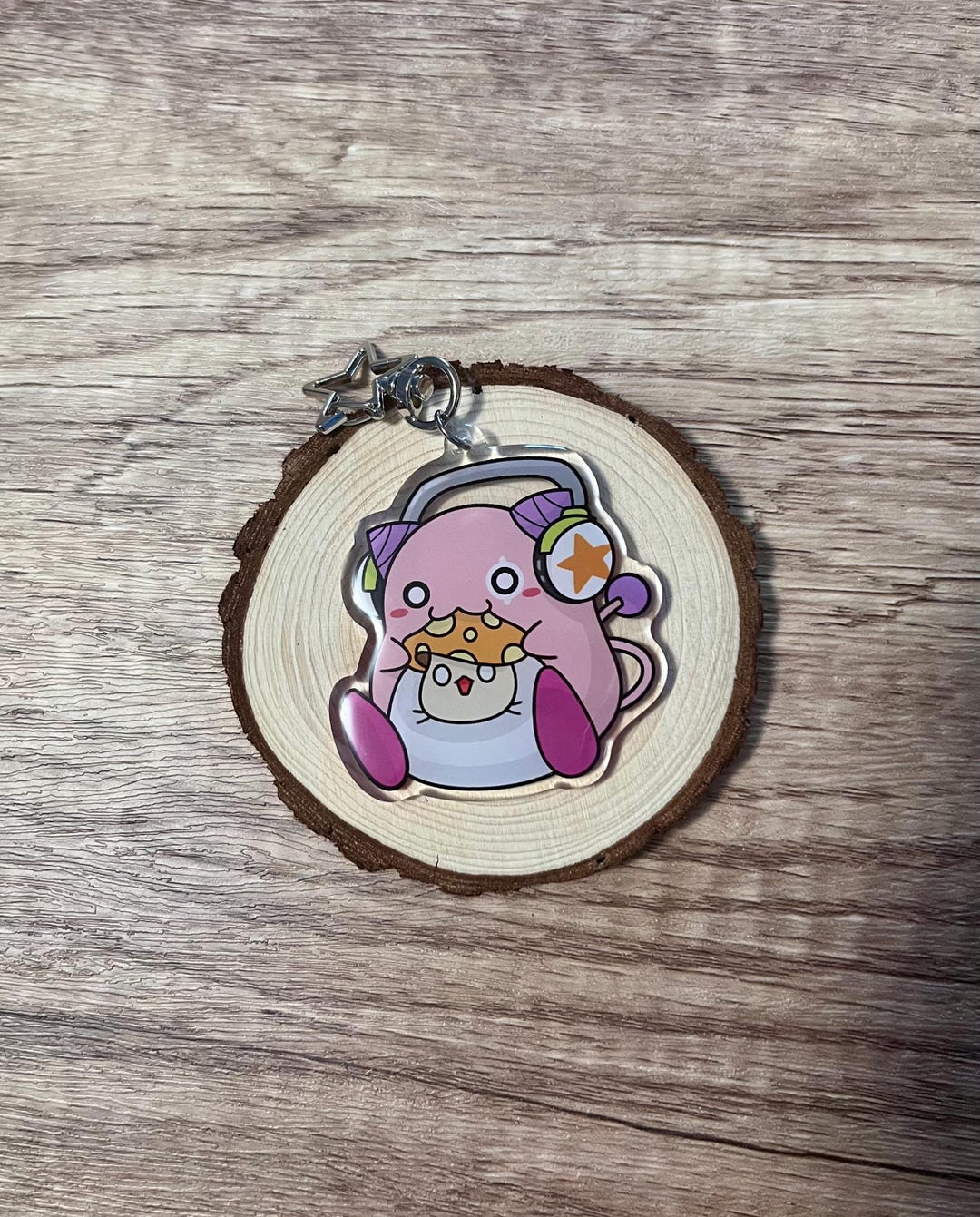 Maple Story Pink Bean | Acrylic Keychain / Bag Charm | Video Game ...