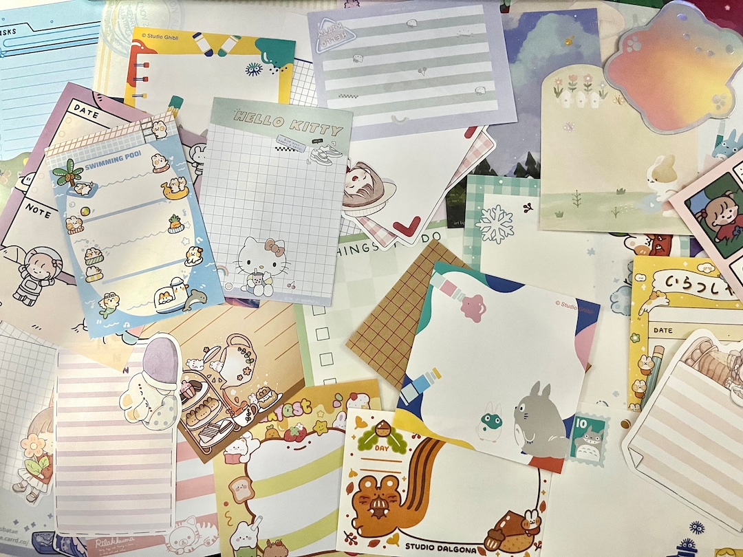20+ Pieces Memo Sheet Mystery Grab Bag for Journaling, Scrapbooking ...