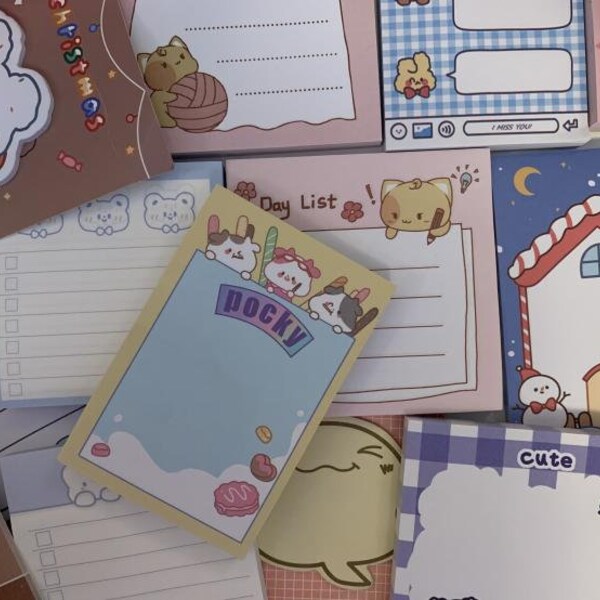 Korean Sticky Note - Etsy