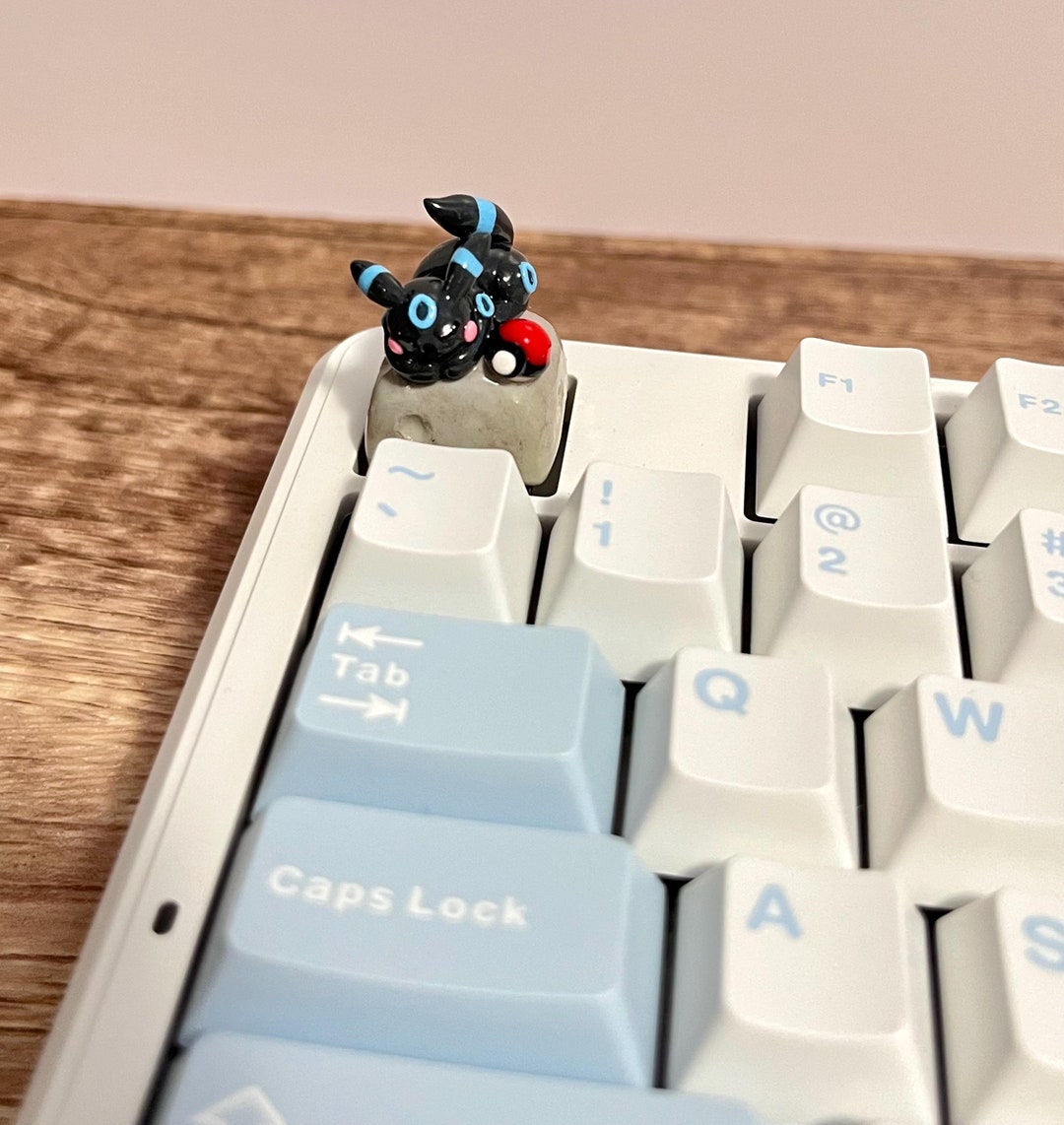 Shiny Umbreon Sleeping on the Moon Artisan Keycap | Handmade With ...
