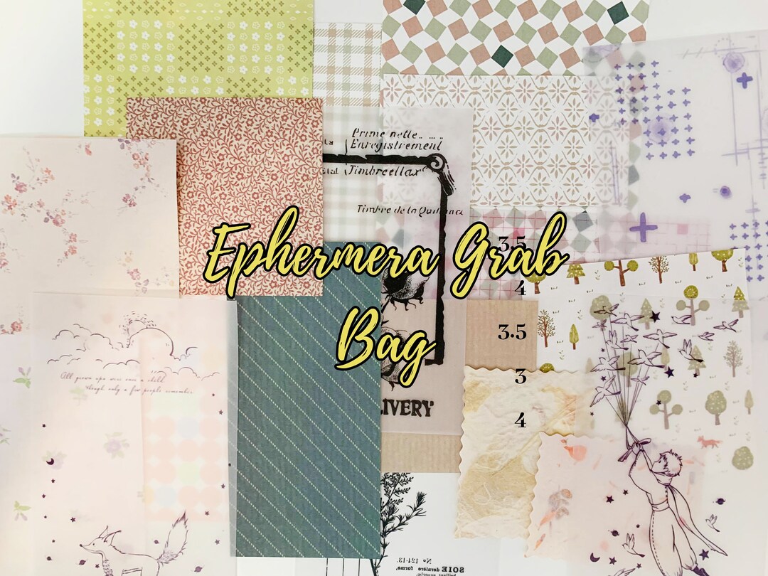 20+ Pieces Ephemera Vintage Grab Bag for Junk Journaling, Scrapbooking ...