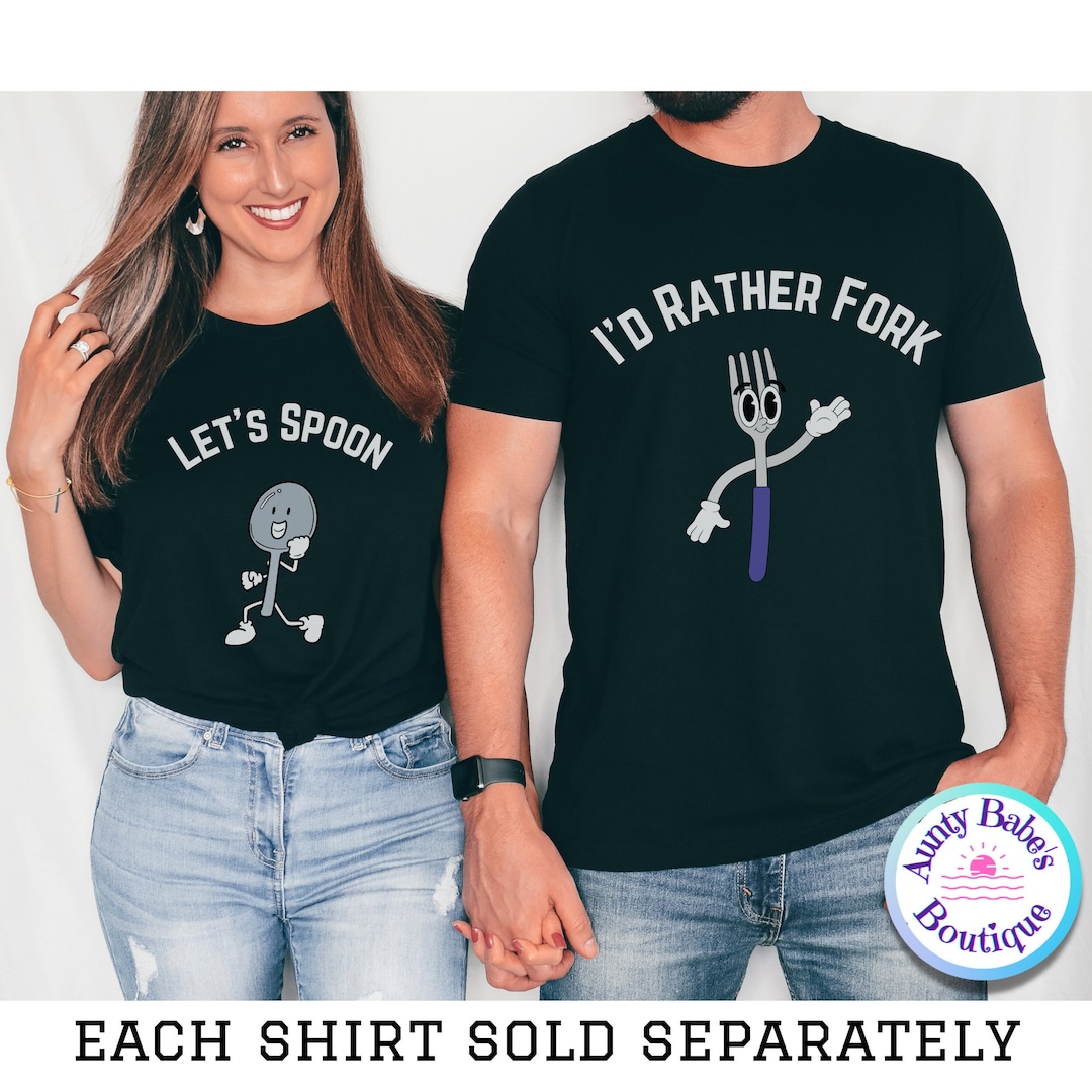 Funny Spooning Matching Couple Shirts,funny Couples Tee,matching Tshirt,couples Gift ...