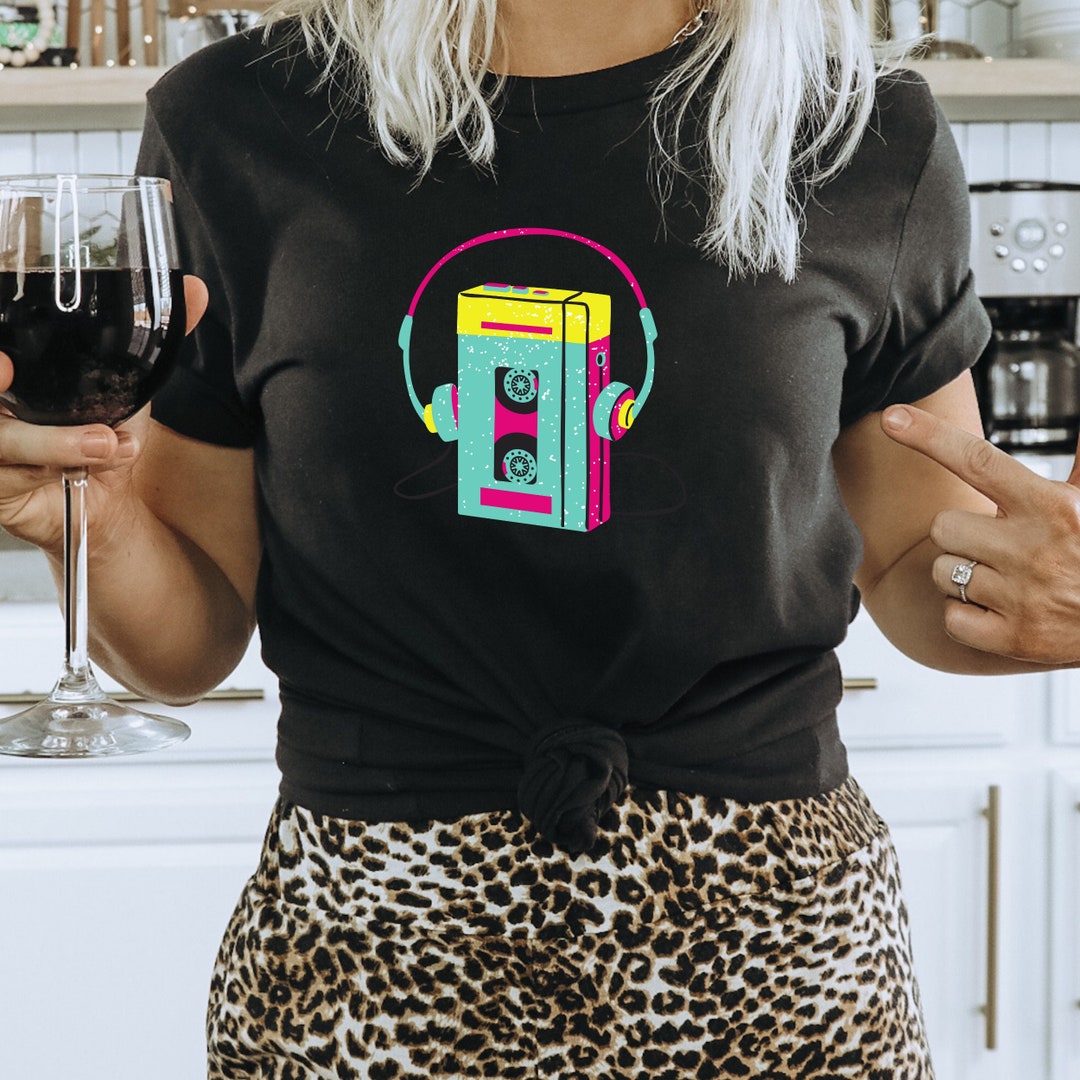Neon Retro 80s 90s Shirt for Kids Walkman Nostalgic Gift - Etsy