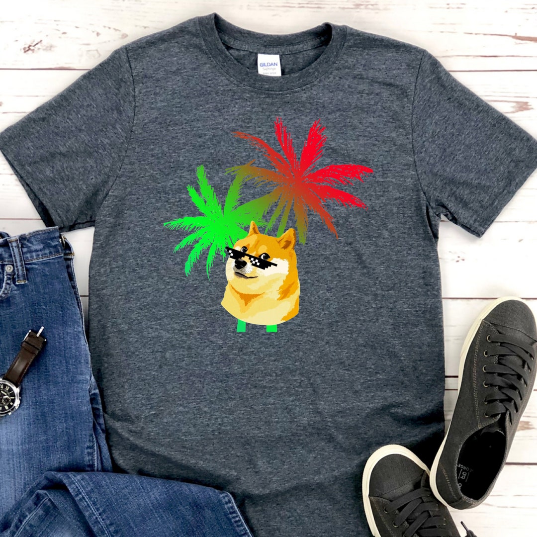 DOGE Dog Shiba Inu Coin Cute Dog Lover Shirt Camisa de vacaciones ...