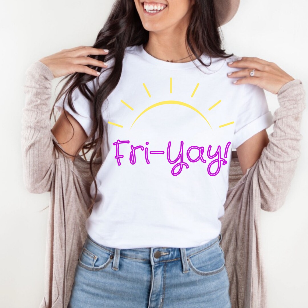 Friday Teacher Shirt, Teacher Gift, Neon Teacher Shirt, TGIF, Gift for ...
