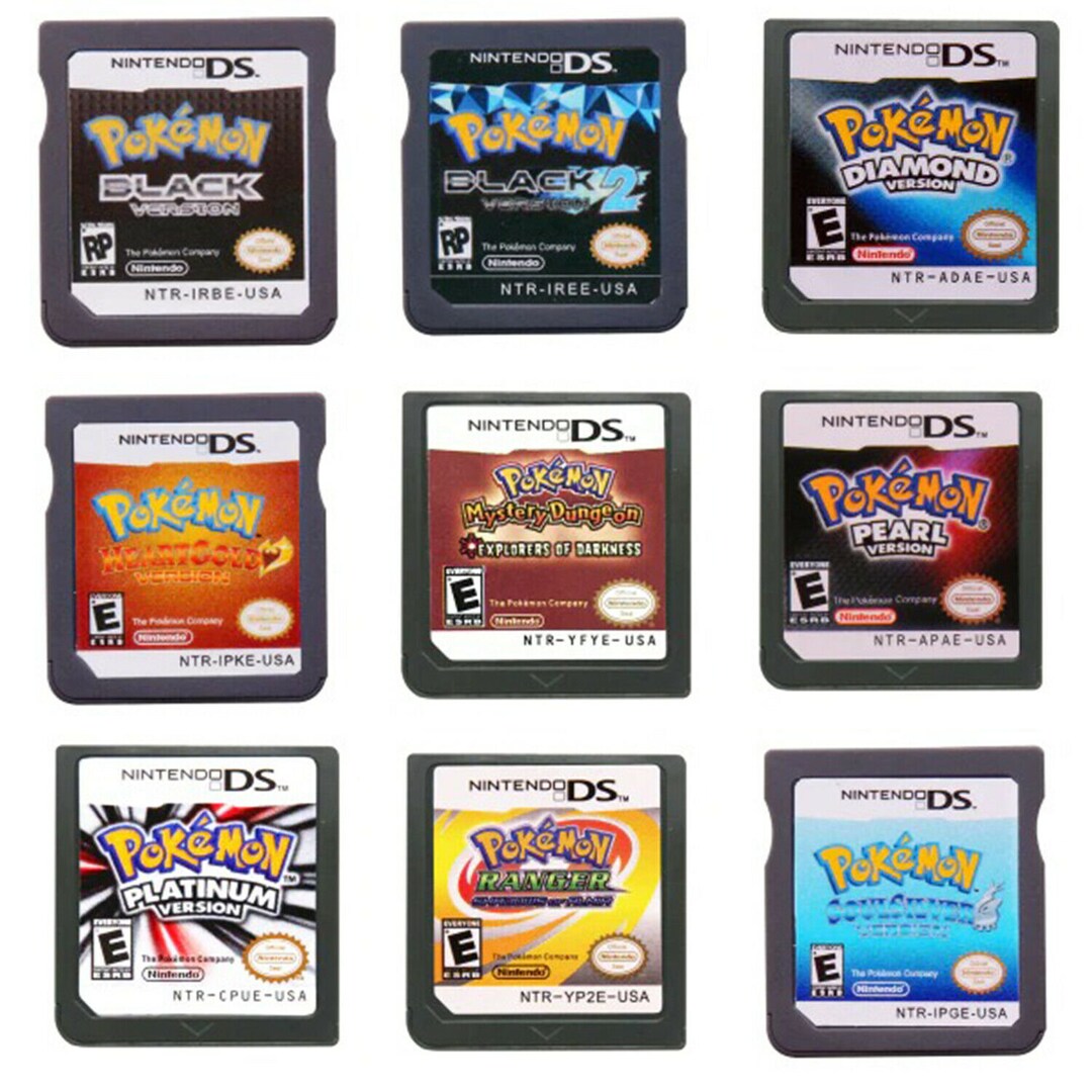 Pokemon Heartgold Soulsilver Diamond Platinum Pearl Black White ...