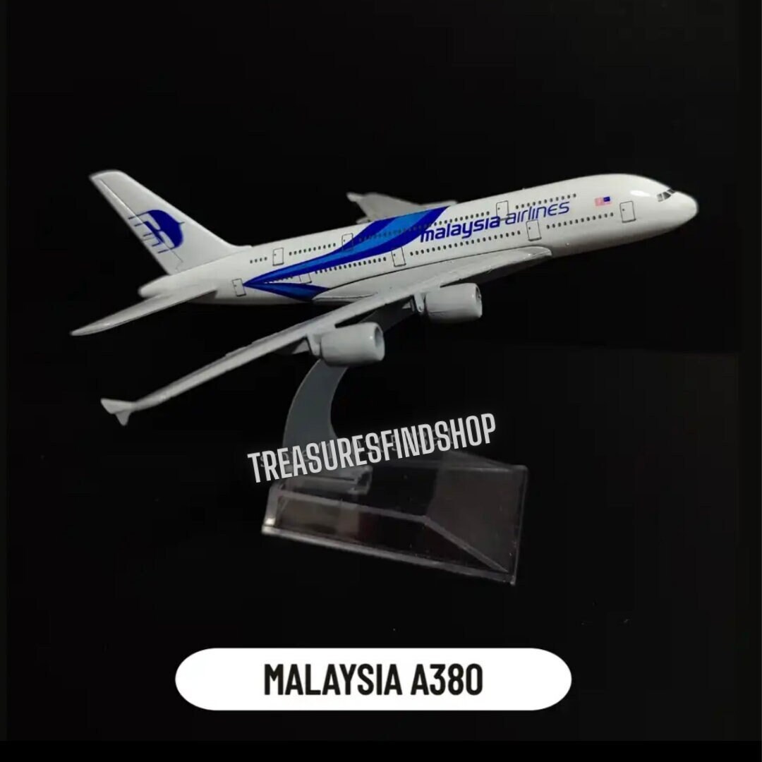 Malaysia Airlines A380 Aircraft Replica Airplane Metal Diecast Model ...