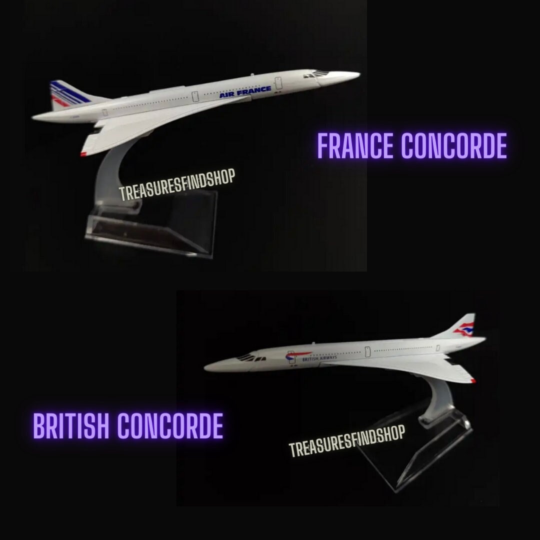 CONCORDE Air France and British Airways Metal Aircraft Replica Airplane ...