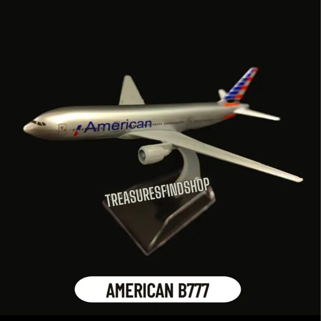 American Airlines B777 Boeing Aircraft Replica Airplane Metal Diecast ...