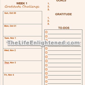 30 Day Gratitude Journal Printable Gratitude and Affirmation - Etsy