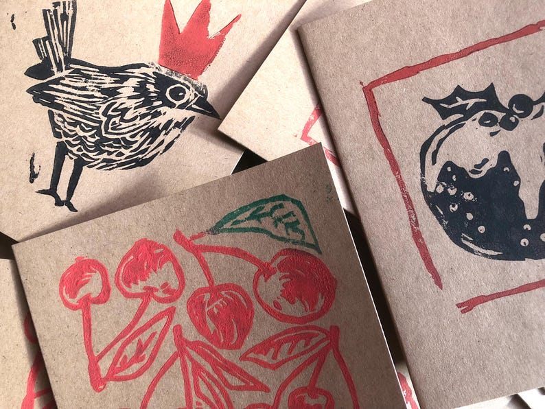 Christmas Cards X5 - Etsy Australia