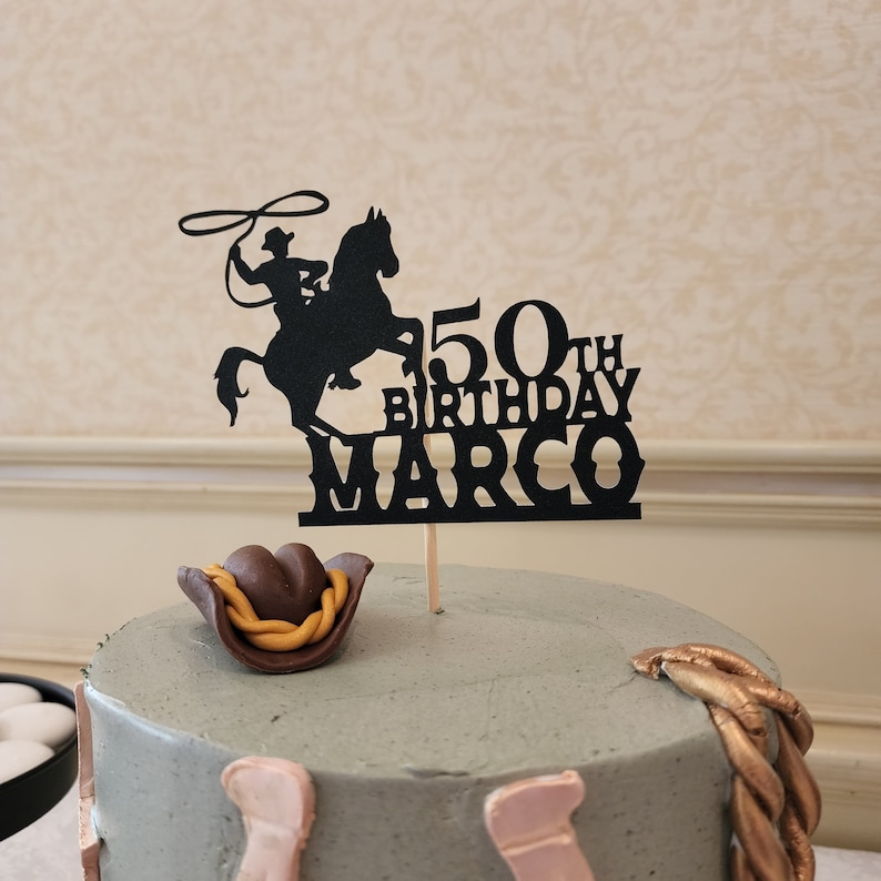 Cowboy Theme Cake Topper Ranchero Theme Cake Topper Vaquero Cake Topper ...