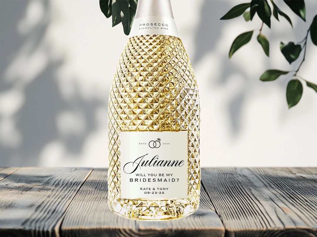 Custom Label for Freixenet Bottle Bridesmaids Gift for Wedding ...