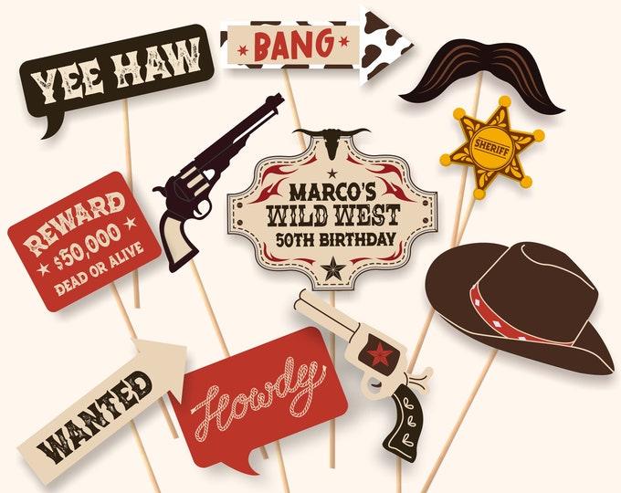 Wanted Poster - Western, Cowboy, Rodeo Birthday Party Theme - Photo ...