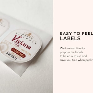 Custom Mini Labels for Vintage Aged to Perfection Party Favors ...