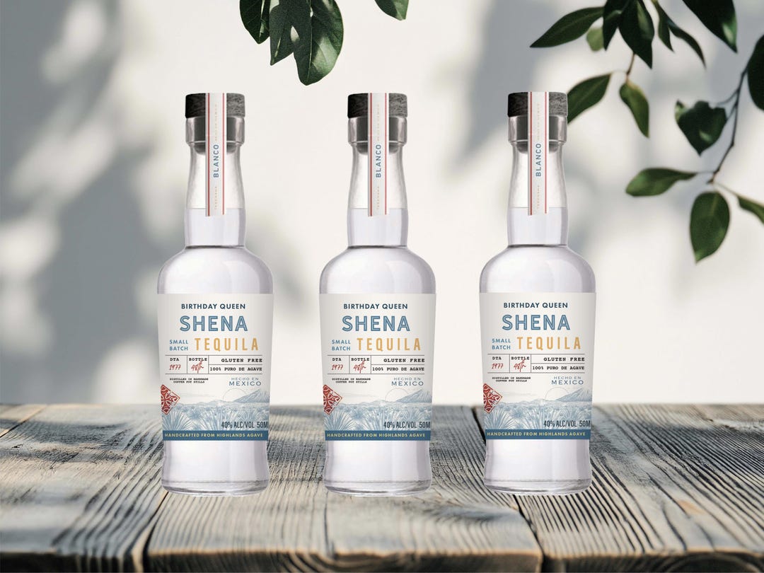Mini Party Favors Teremana Label Tequila Customized Label for Birthday ...