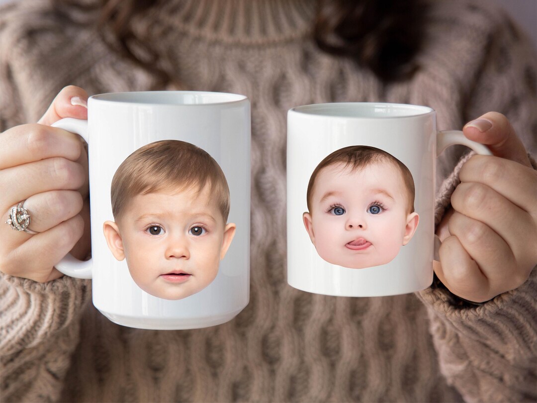 Custom Mug Baby Photo for Grandparent Gift Faces Mug Personalized ...