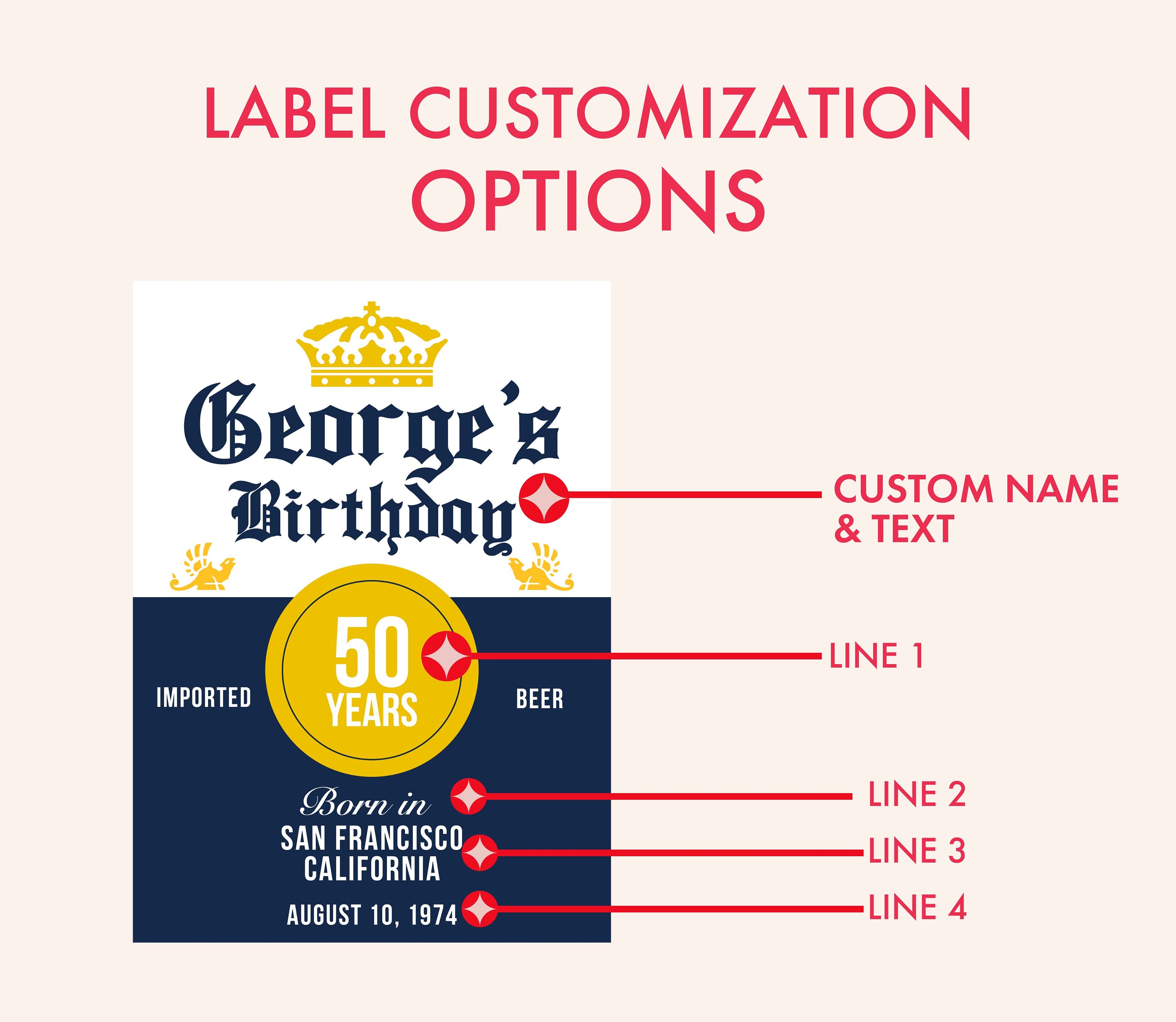 Gift for 21st Birthday Coronita Bottle Label for Birthday Gift for Beer ...