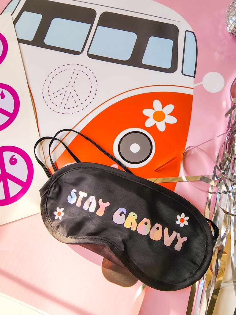 Pin the Peace Sign on the Groovy Van Game Disco Games Disco - Etsy