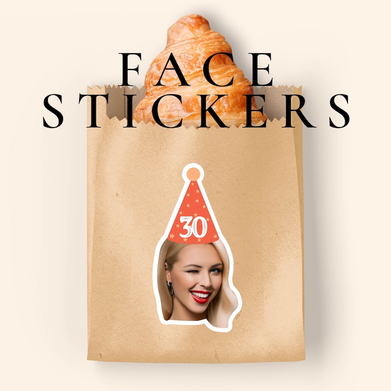 Custom Face Stickers - Etsy