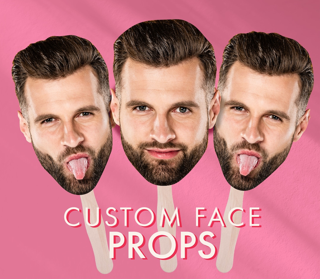 Customized Face Photo Bachelorette Party Props for Custom Face Birthday ...