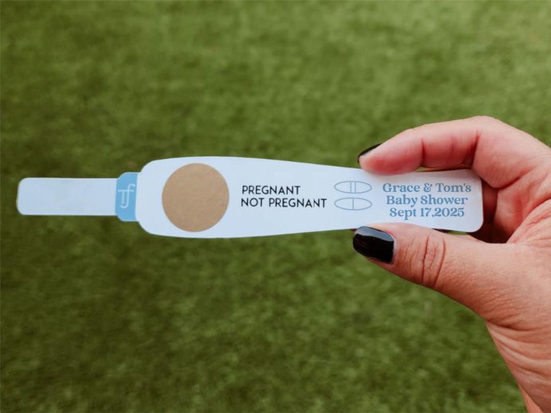 Baby Shower Game Scratch off Pregnancy Test Game for Baby Shower Favors ...