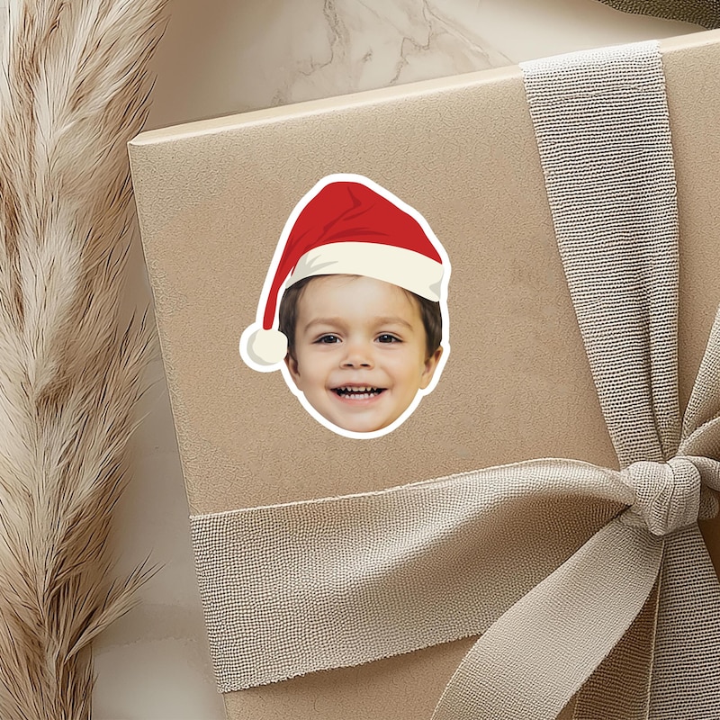 Santa Hat Stickers - Etsy