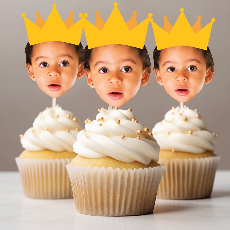 Crown Cupcake Topper - Etsy