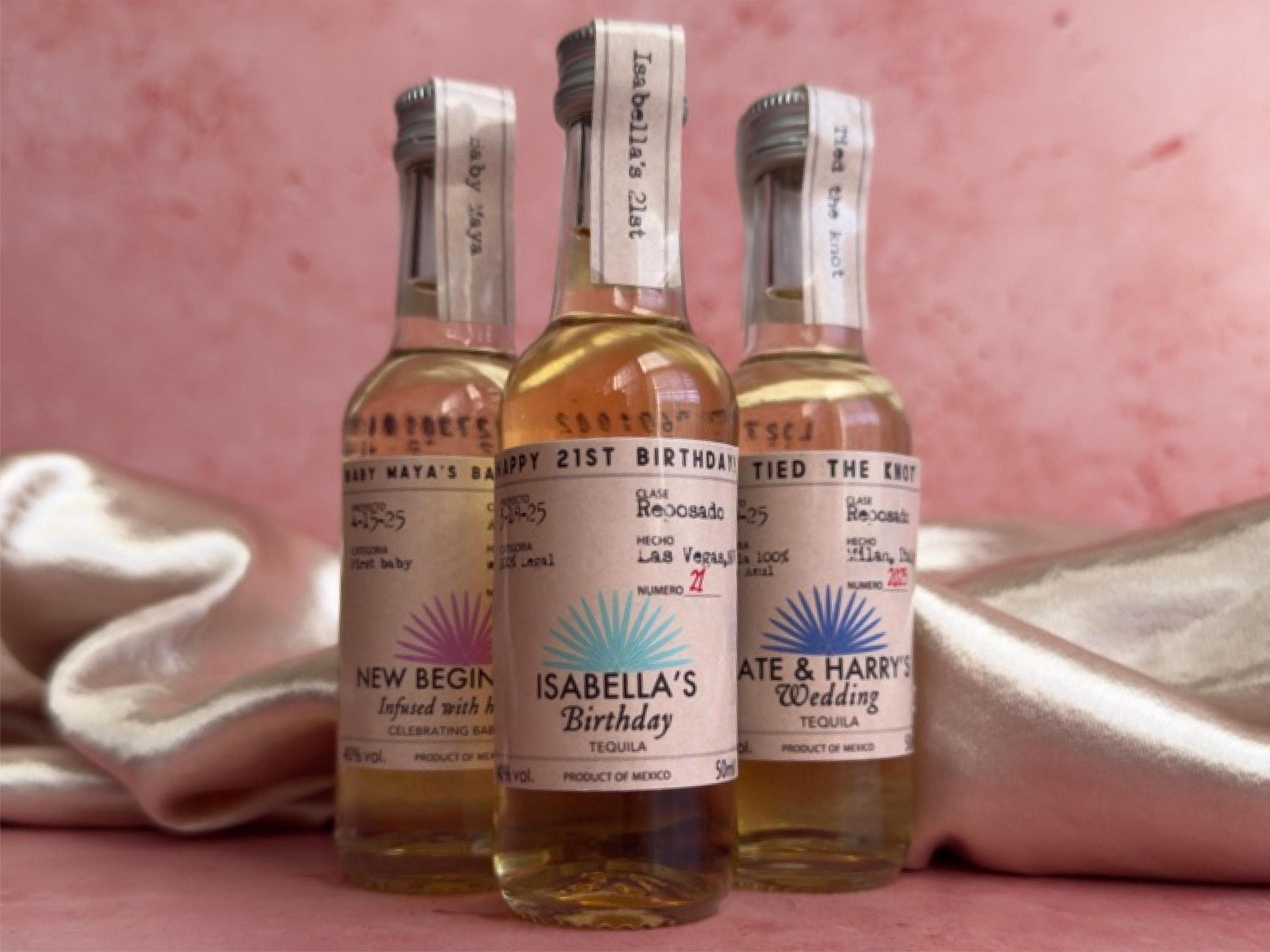 Casamigos Labels Shooter Mini Tequila Customized Labels for Birthday ...